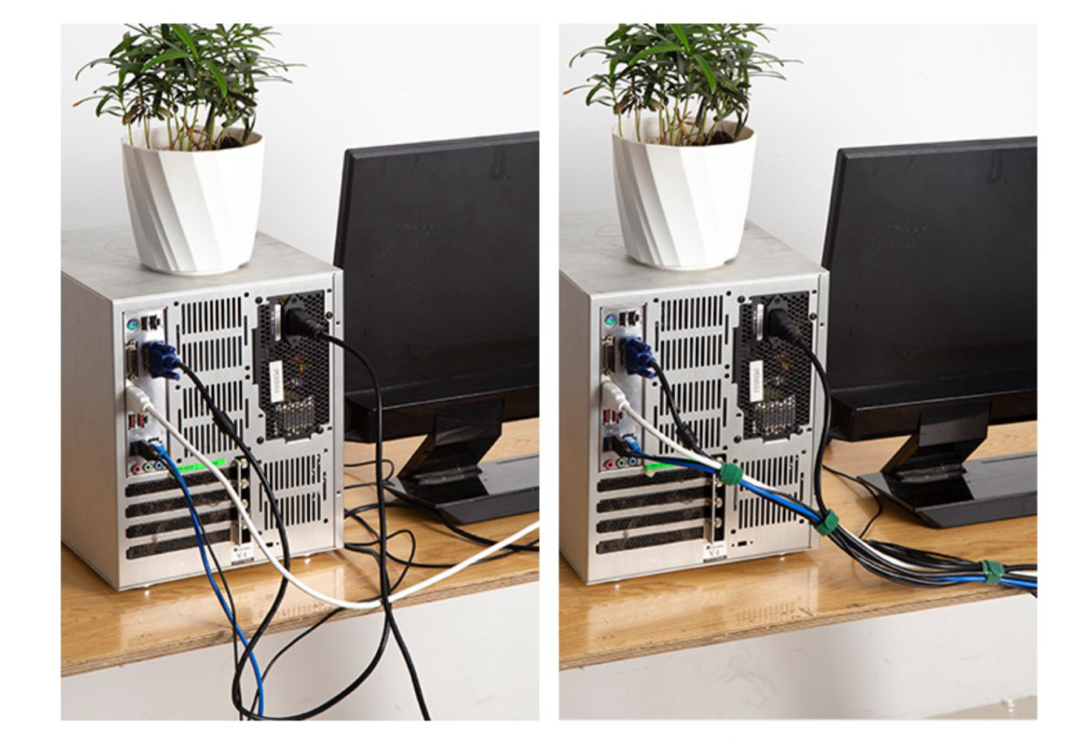 კაბელების სამაგრი ლენტი - 10 ცალი - Setups.ge