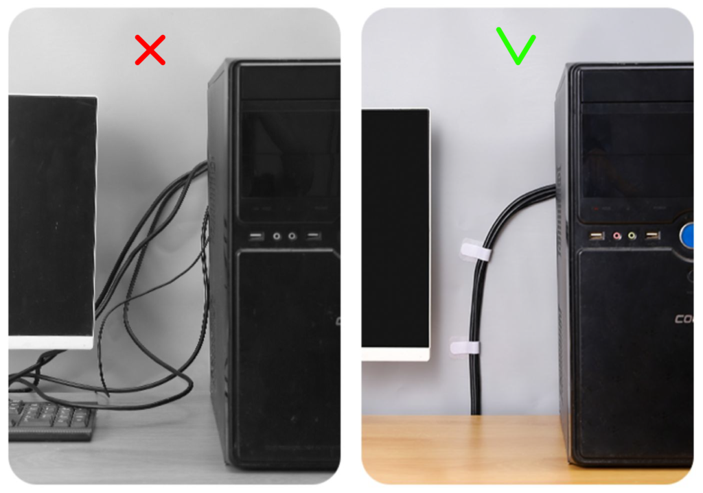 კაბელების კედლის სამაგრი ლენტი - 10 ცალი - Setups.ge