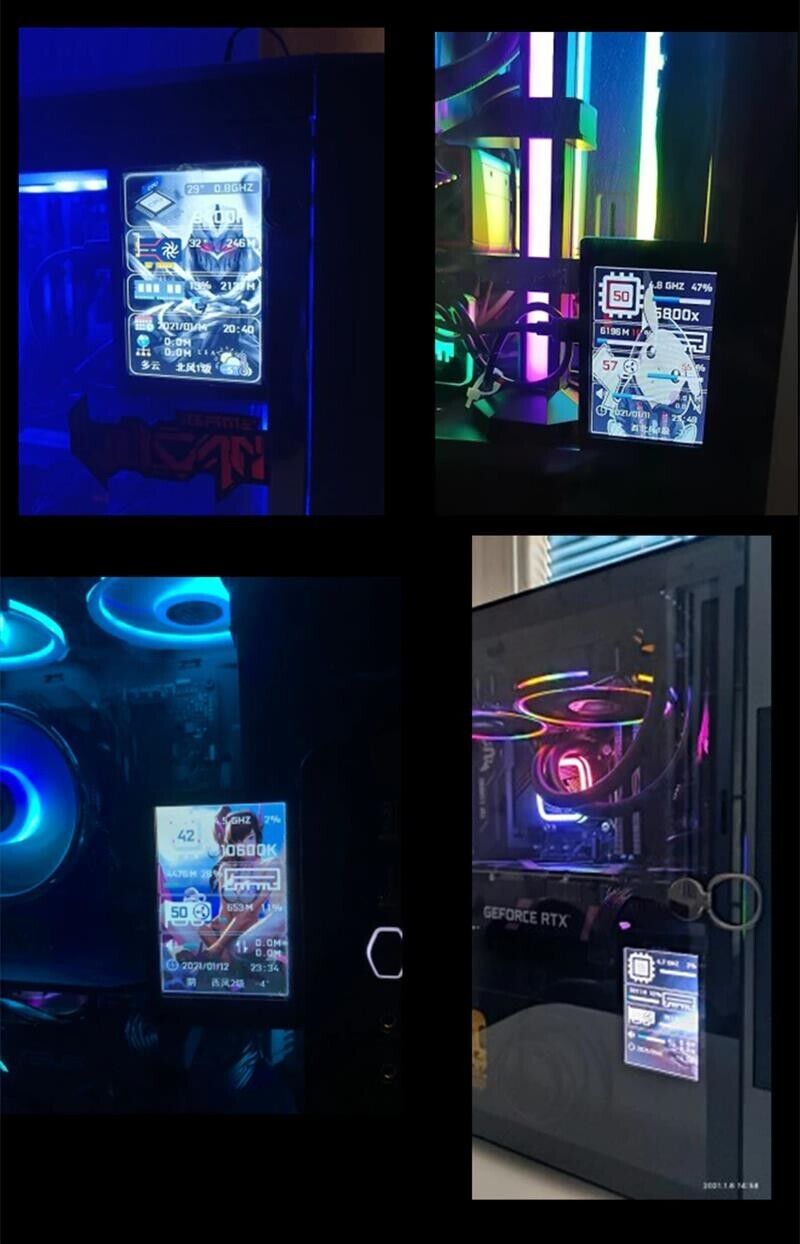 კომპიუტერის პარამეტრების დისპლეი - Setups.ge